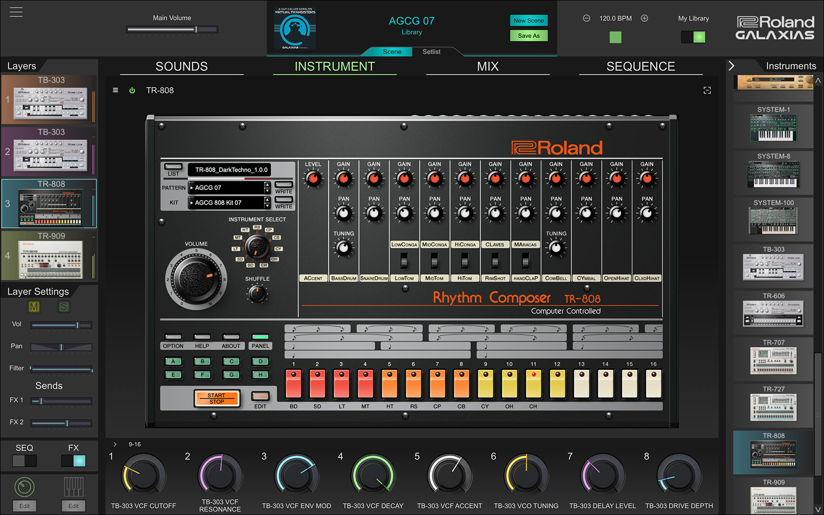 Roland - A Guy Called Gerald’s Virtual Transistors | GALAXIAS Scene Pack