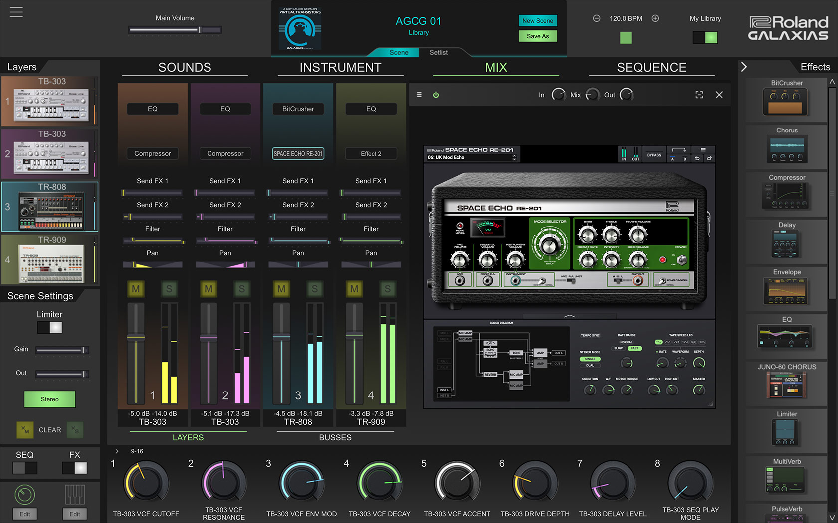 Roland - A Guy Called Gerald’s Virtual Transistors | GALAXIAS Scene Pack