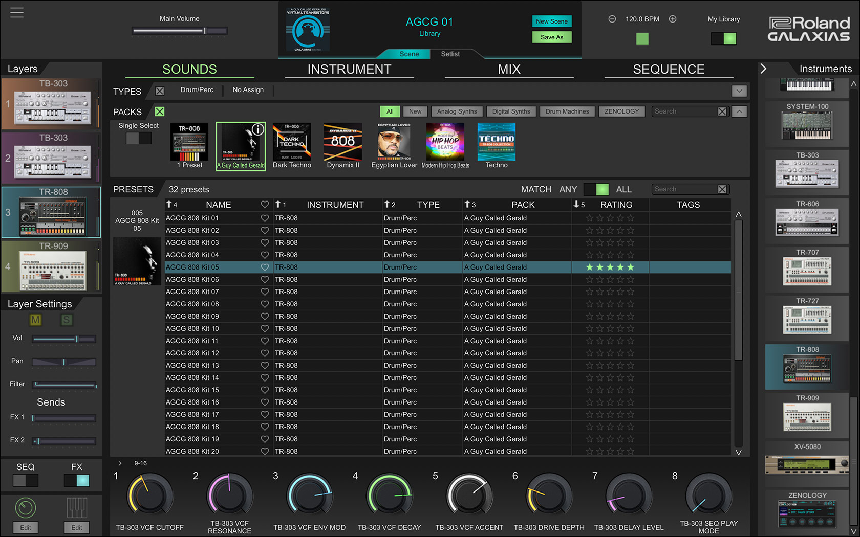 Roland - A Guy Called Gerald’s Virtual Transistors | GALAXIAS Scene Pack