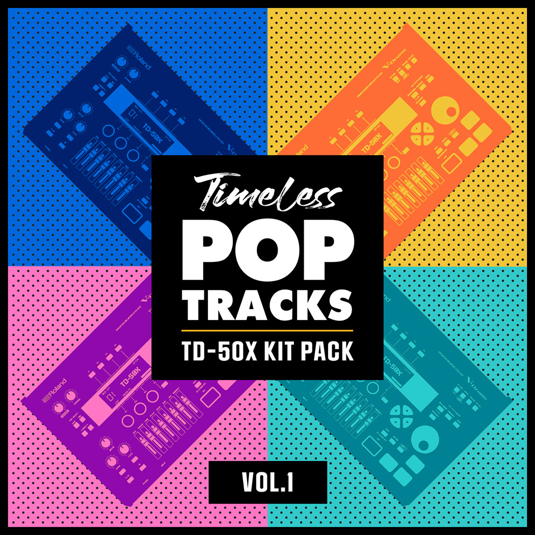 Roland - TD-50X Kit Pack: Timeless Pop Tracks Vol. 1 | V-Drums Kit Pack