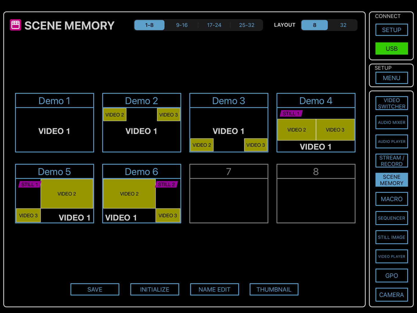 Roland Pro A/V - VR-6HD Remote | iPad App
