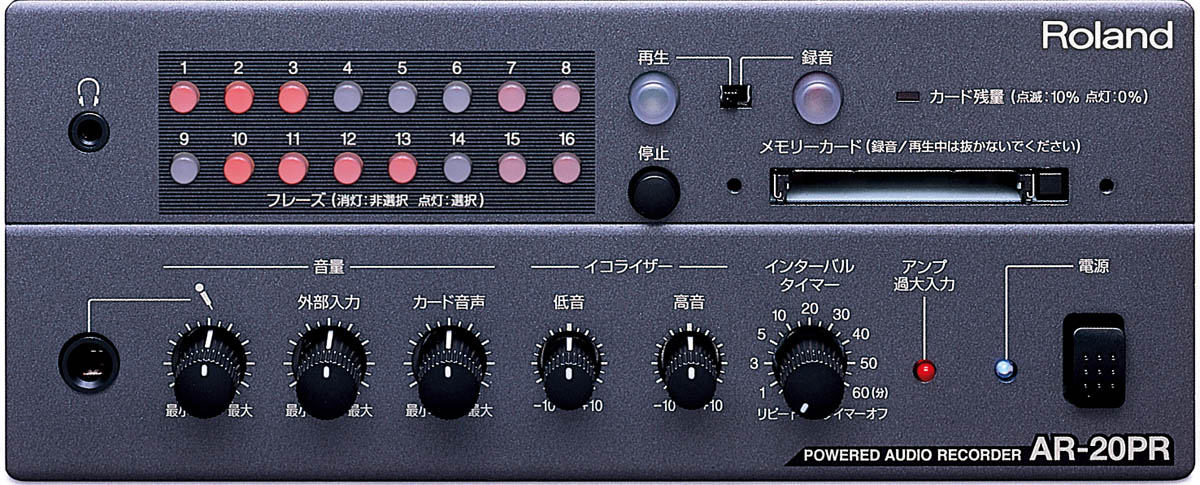 Roland Pro A/V - AR-20PR | POWERED AUDIO RECORDER